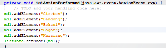 Tutorial Java: Komponen Model