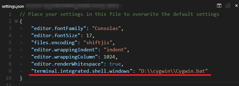 Mtk's Blog: Visual Studio Code のターミナルを Cygwin に設定する方法