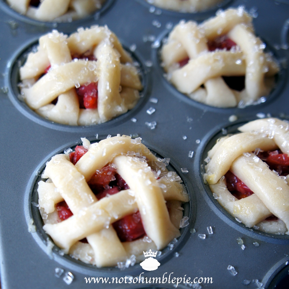 Not So Humble Pie: Strawberry Rhubarb Mini Pies