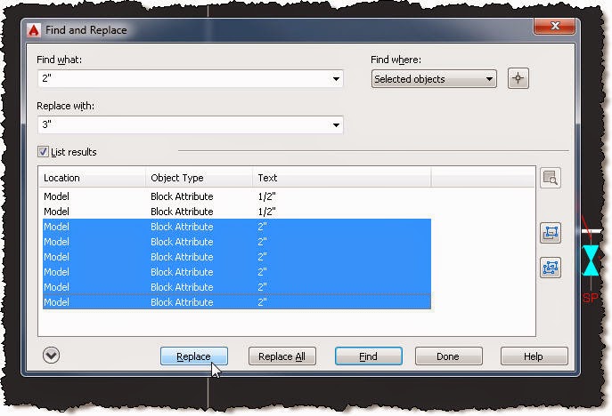 Random Stuff: AutoCAD advanced search replace