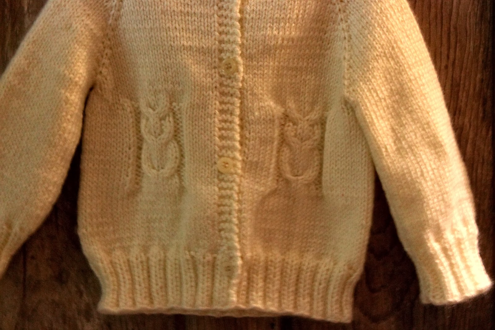 Rustic Farm Living: Tah Dah! Owl Sweater Complete!