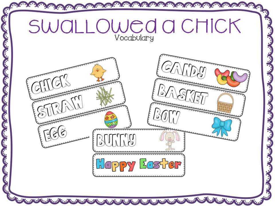 Primary Graffiti: There Was An Old Lady Who Swallowed a Chick {Sub Tub}