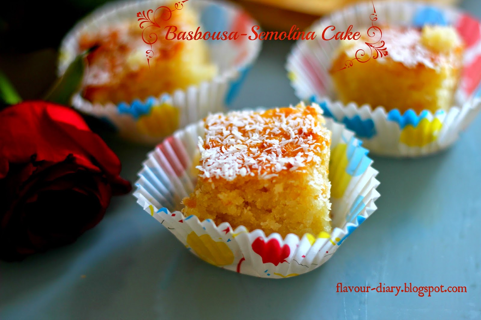 Flavour Diary: Basbousa - Semolina Cake