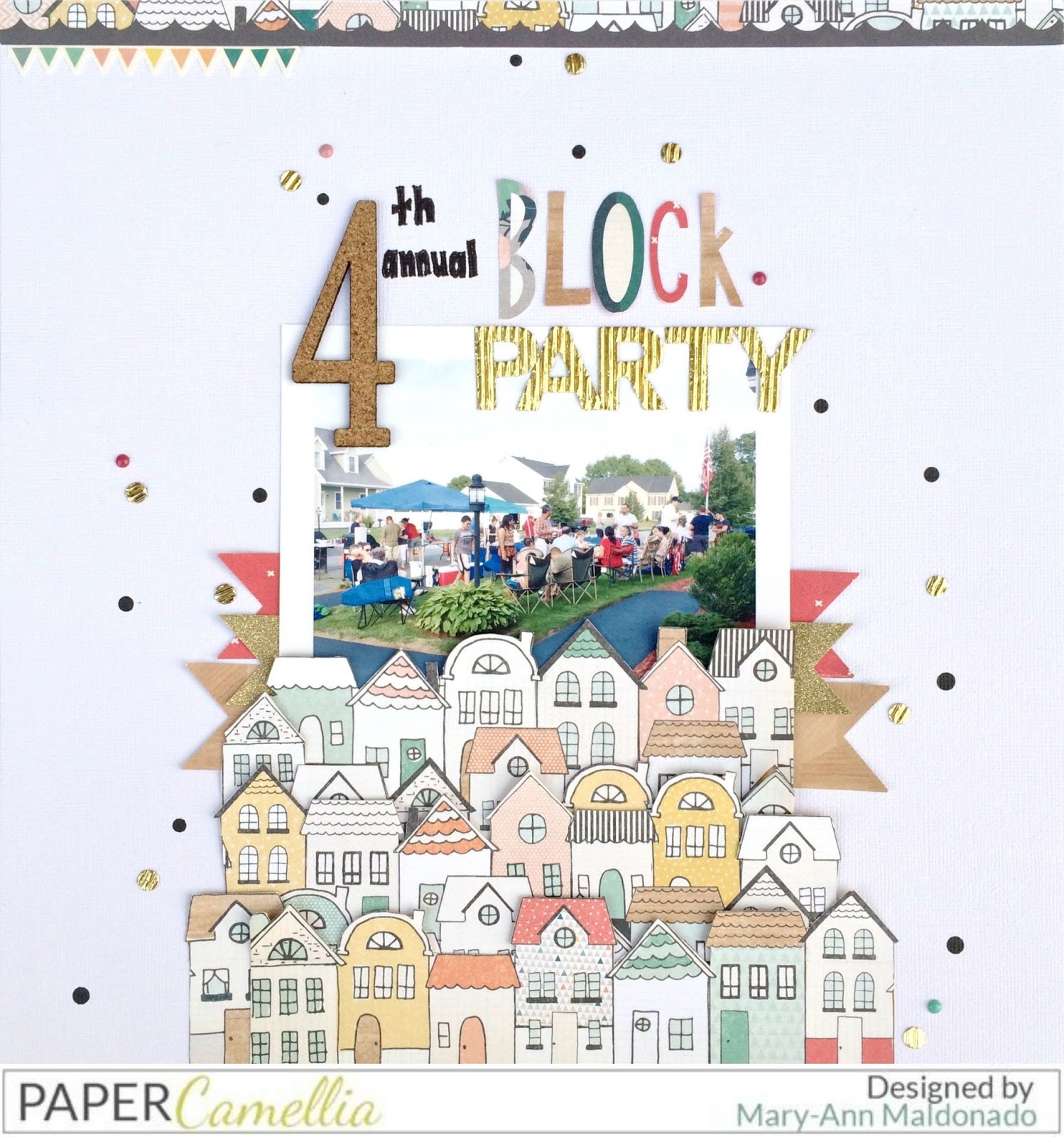Lump, Bump and Clump!: 4th Block Party - Paper Camellia