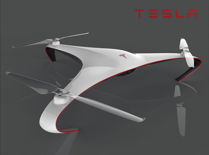 Tecnoneo: Tesla Aurora es un nuevo concepto de dron que puede funcionar ...