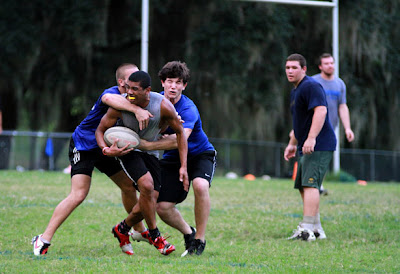 andres g farfan: UF Rugby Club practices at Hume field on campus.