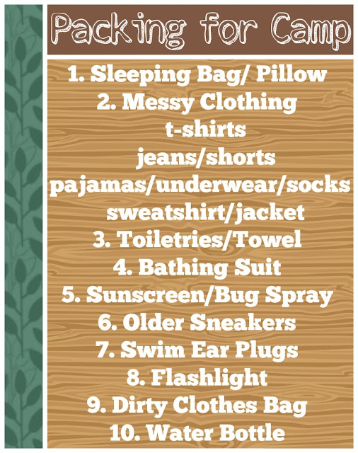 Woven by Words: Kids Camping Packing List