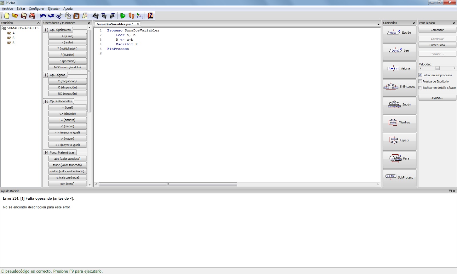 Tecnologías de 3º: Curso 2013-14. Introducción a la programación con PSeInt