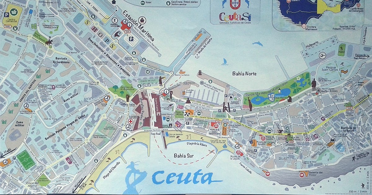 Conoceceuta.blogspot.com: Mapa turístico de Ceuta.