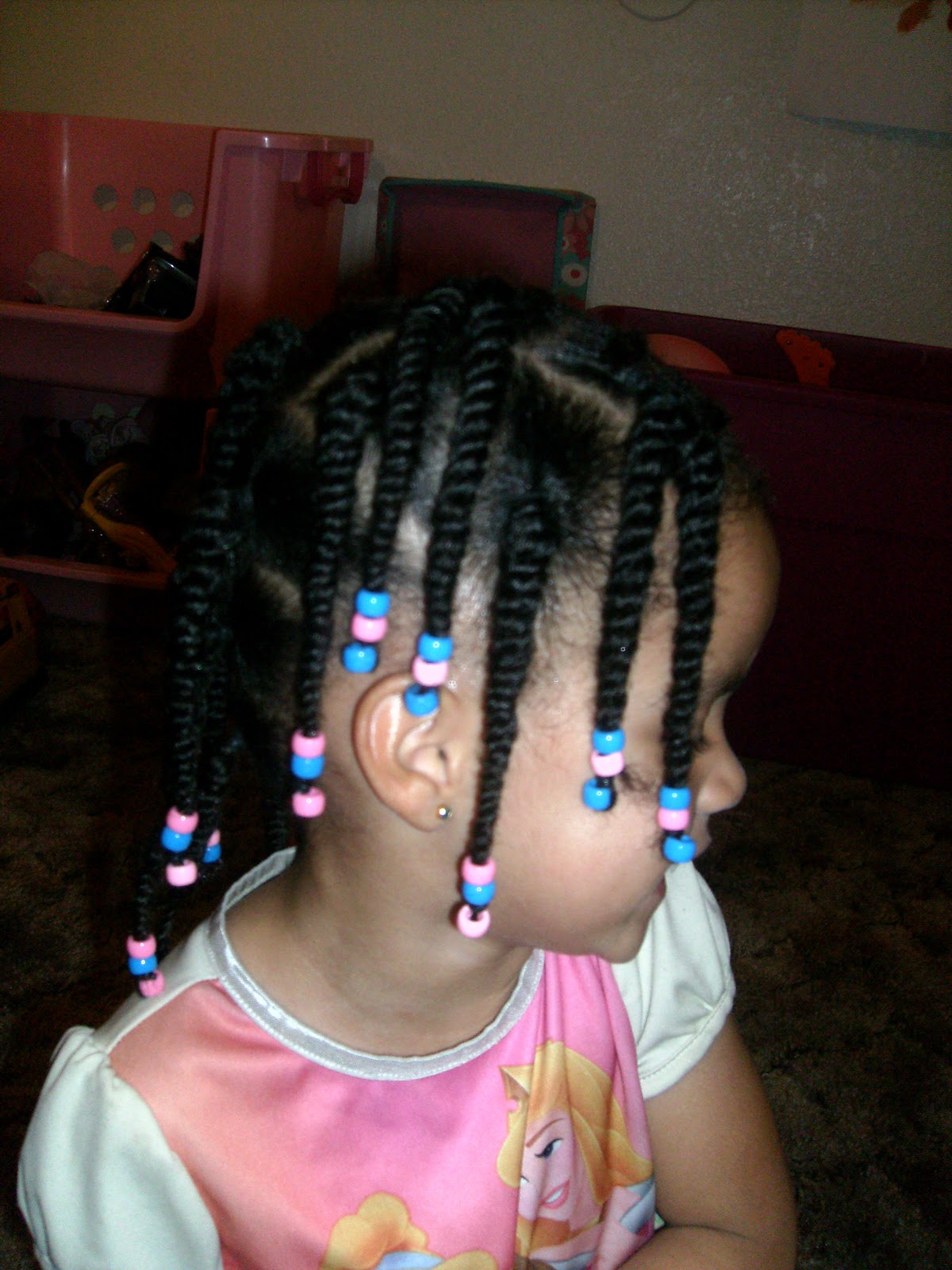 Desire to be Natural: Cornrows with 3 strand twists