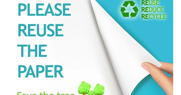 Printable "Reuse the Paper" Sign | Live Plus
