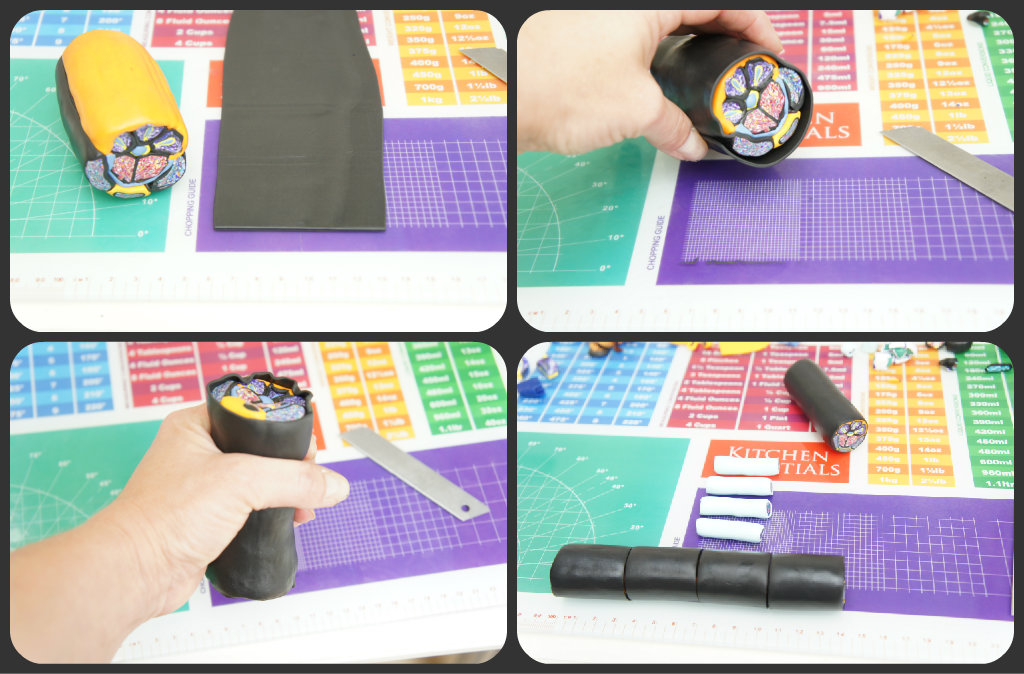 GK Design: Tutorial "How to make a cane from scrap polymer clay"