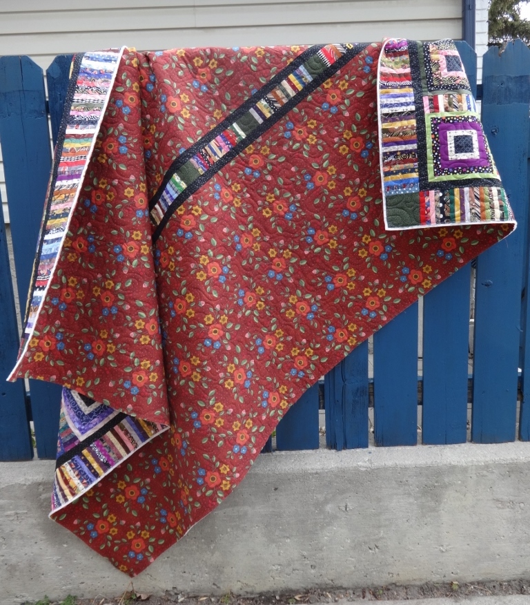 Inch by Inch Quilting: Cabin Tracks quilt