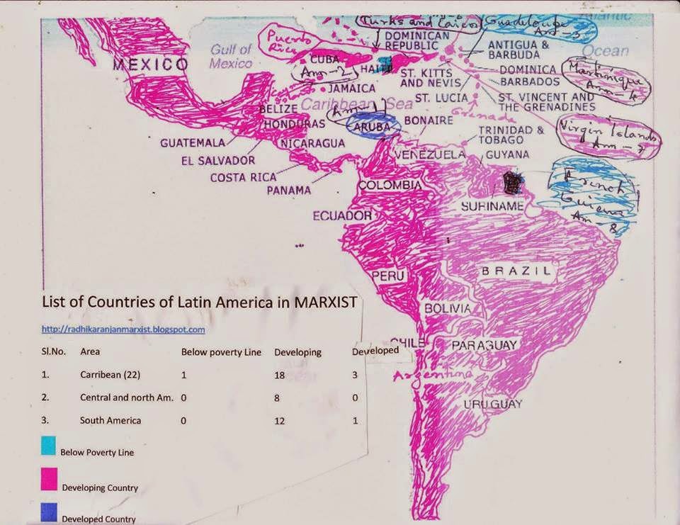 MARXIST: World Map at present (2014) as in MARXIST