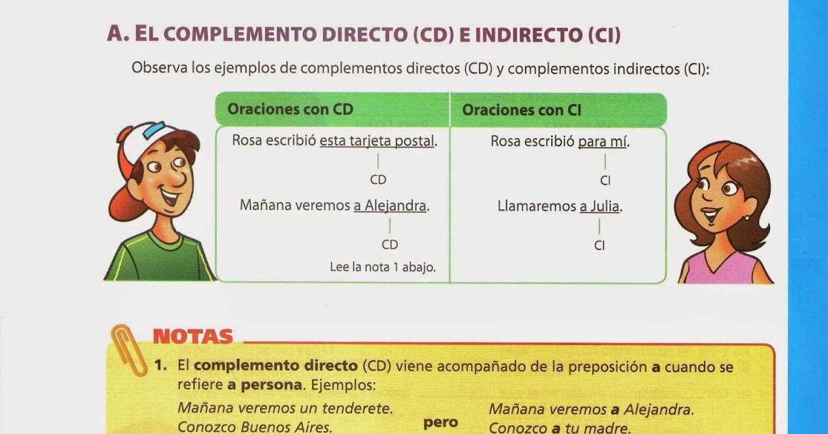 Espanhol com Prof. Manoel: LOS COMPLEMENTOS DIRECTO E INDIRECTO