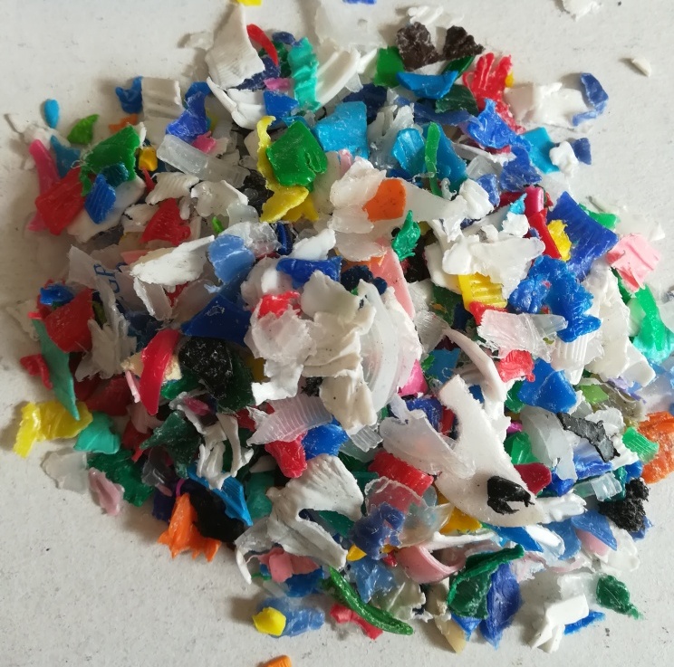 Recycling Plastics: HDPE regrind from Cups - Mix Color