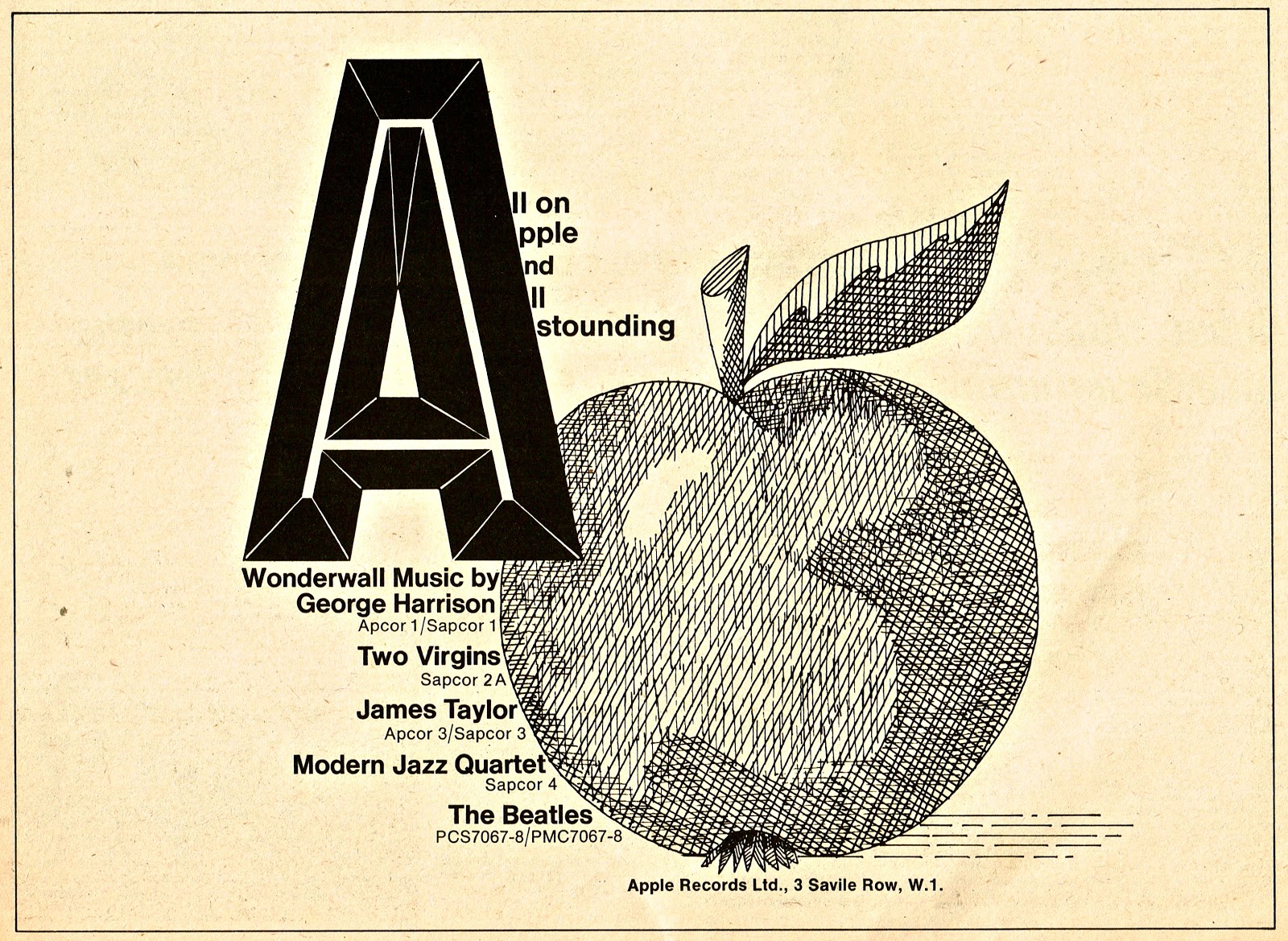 Vintage Apple Records ad