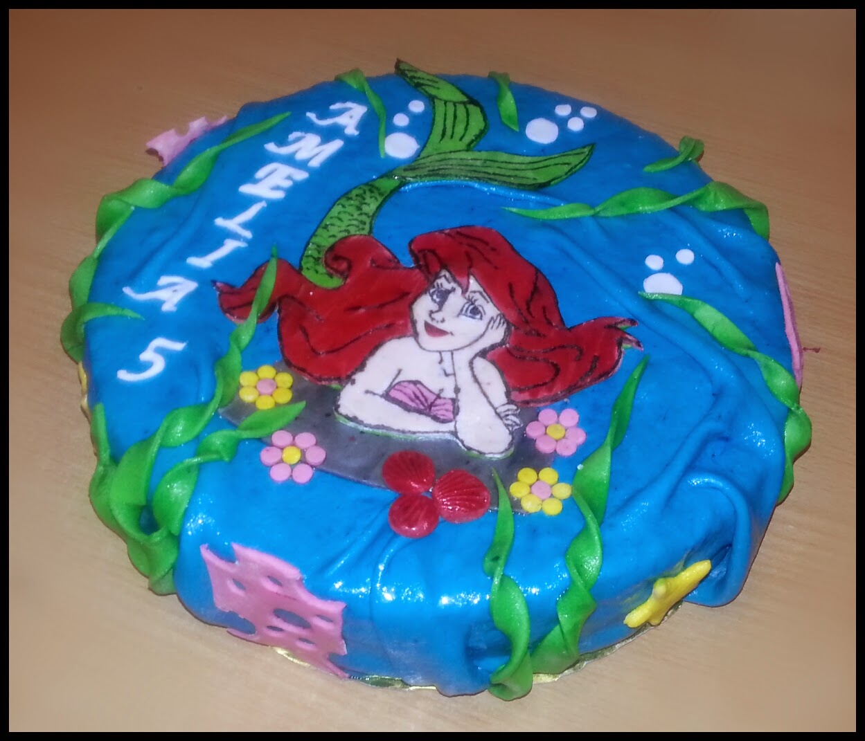 Słodki Zaułek: Tort Mała Syrenka Ariel / The Little Mermaid cake