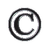 Copyright symbol animated gif