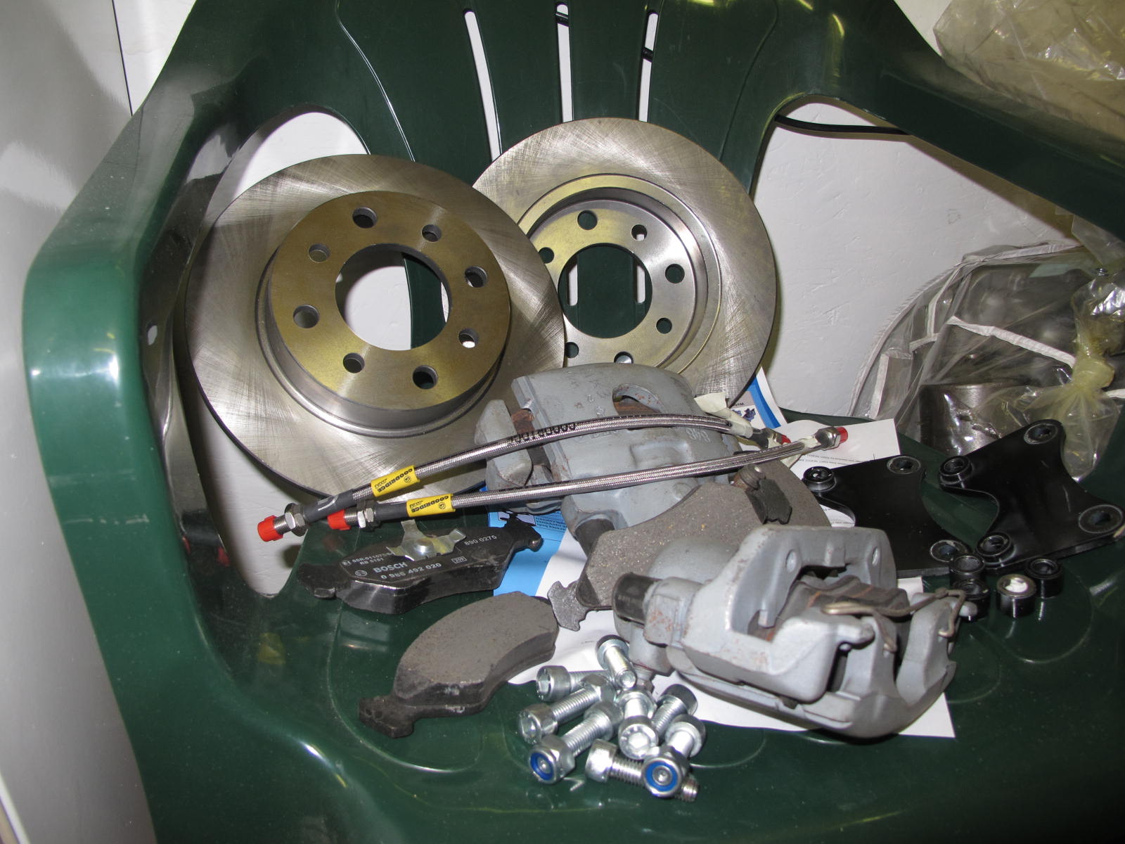 CKD Boats - Roy Mc Bride: The Hillman Imp front disc brake kit set