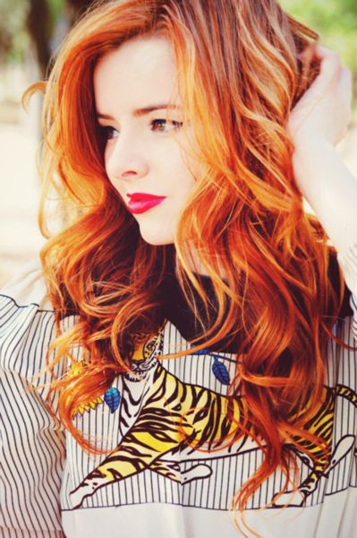 La moda en tu cabello: Cortes de pelo color anaranjado - 2016