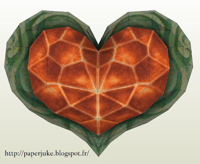Twilight Princess Heart Container Papercraft | Papercraft Paradise ...