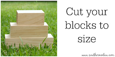 Southern In Law: DIY: Holiday Decor Blocks