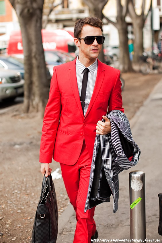 MY FASHION TRICKS: RED: FAVORITE COLOR FOR MEN!!