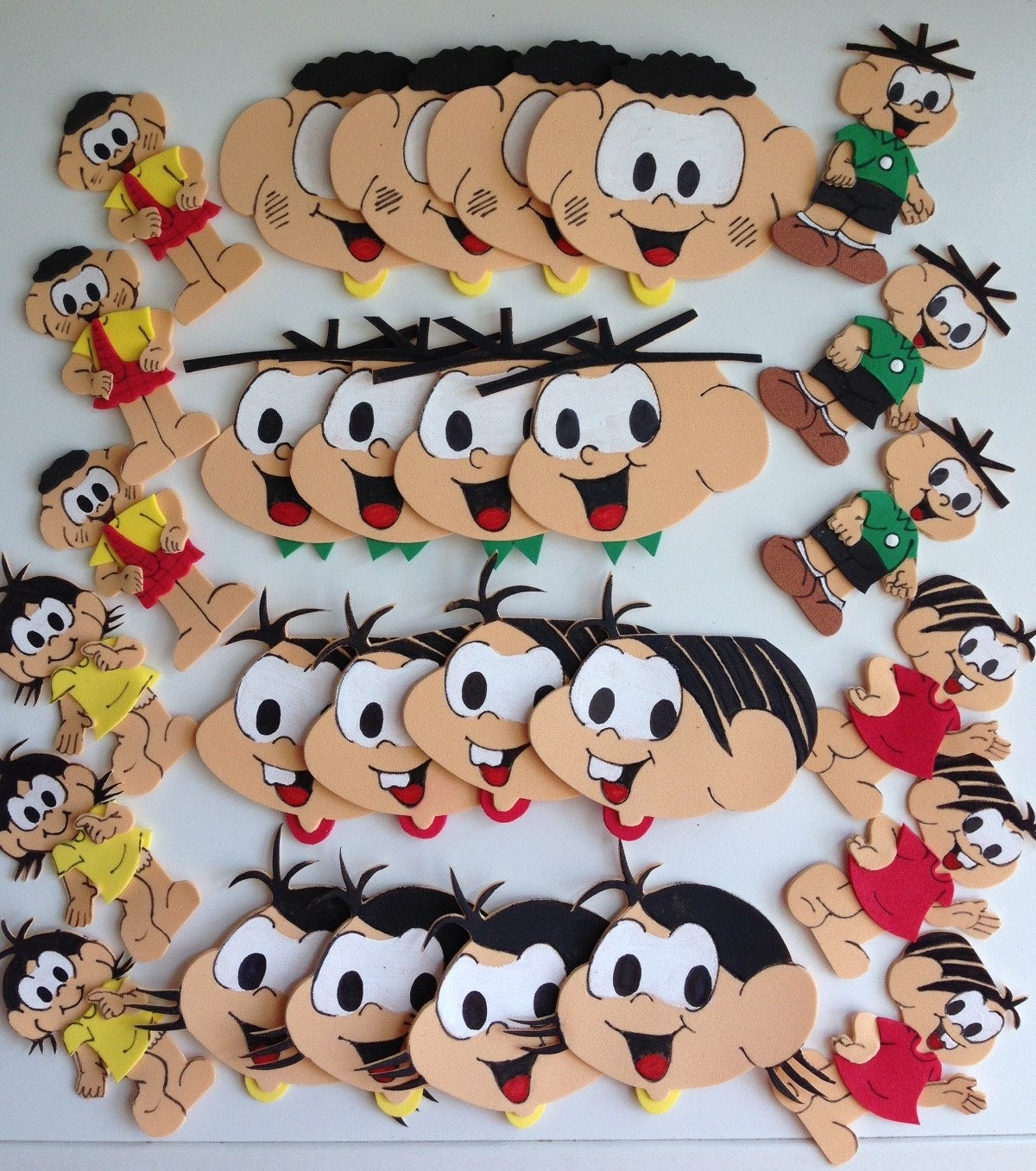 EVA Sob Medida - Artesanato e Moldes: Turma da Mônica em EVA