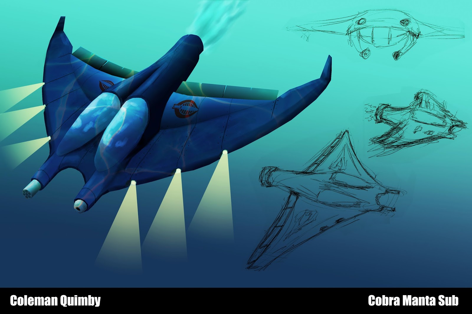 The Art of Coleman Quimby: Cobra Manta Submarine