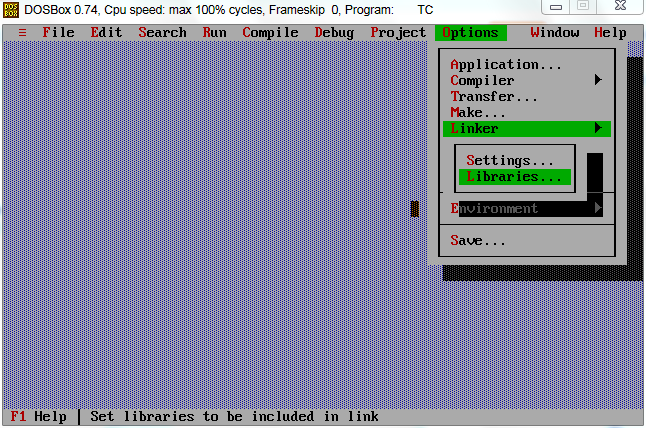 MCUG - DosBox Help: Using TC & Graphics mode in TC in DosBox