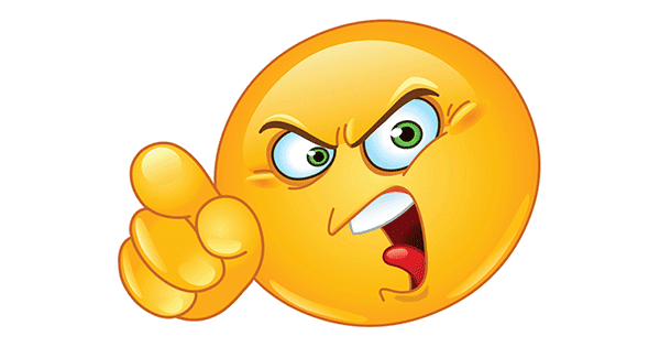 Angry and Pointing | Symbols & Emoticons