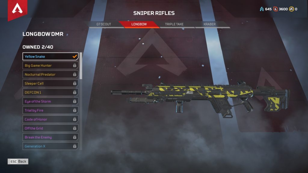Daftar Senjata Apex Legends