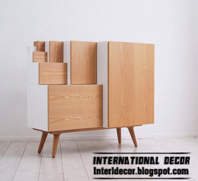 Modern modular cabinets design, wooden cabinets 2013