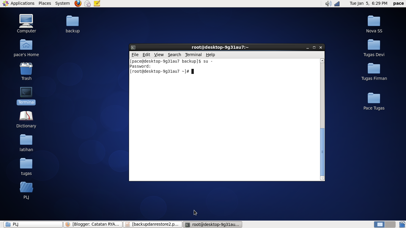 Annyeong...: BACKUP DAN RESTORE PADA CENTOS Annyeong...: BACKUP DAN RESTORE PADA CENTOS