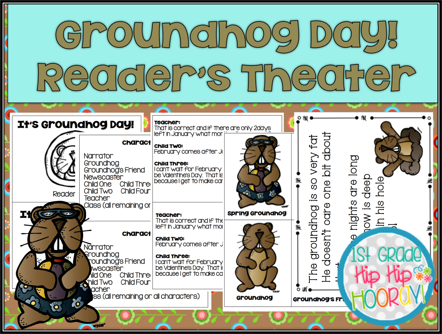 1st Grade Hip Hip Hooray!: Groundhog Day...February 2nd