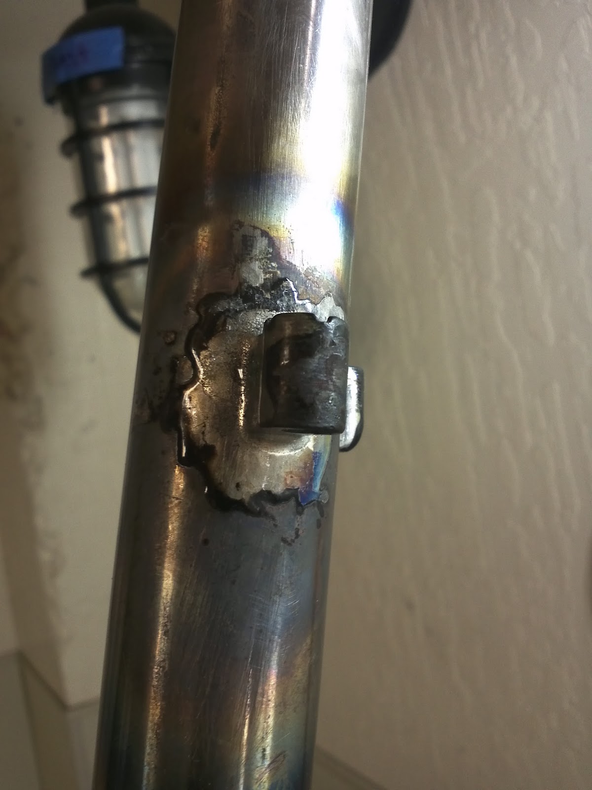Curmudgeon Bicycles: Breaking Ground: First Braze on the Actual Frame