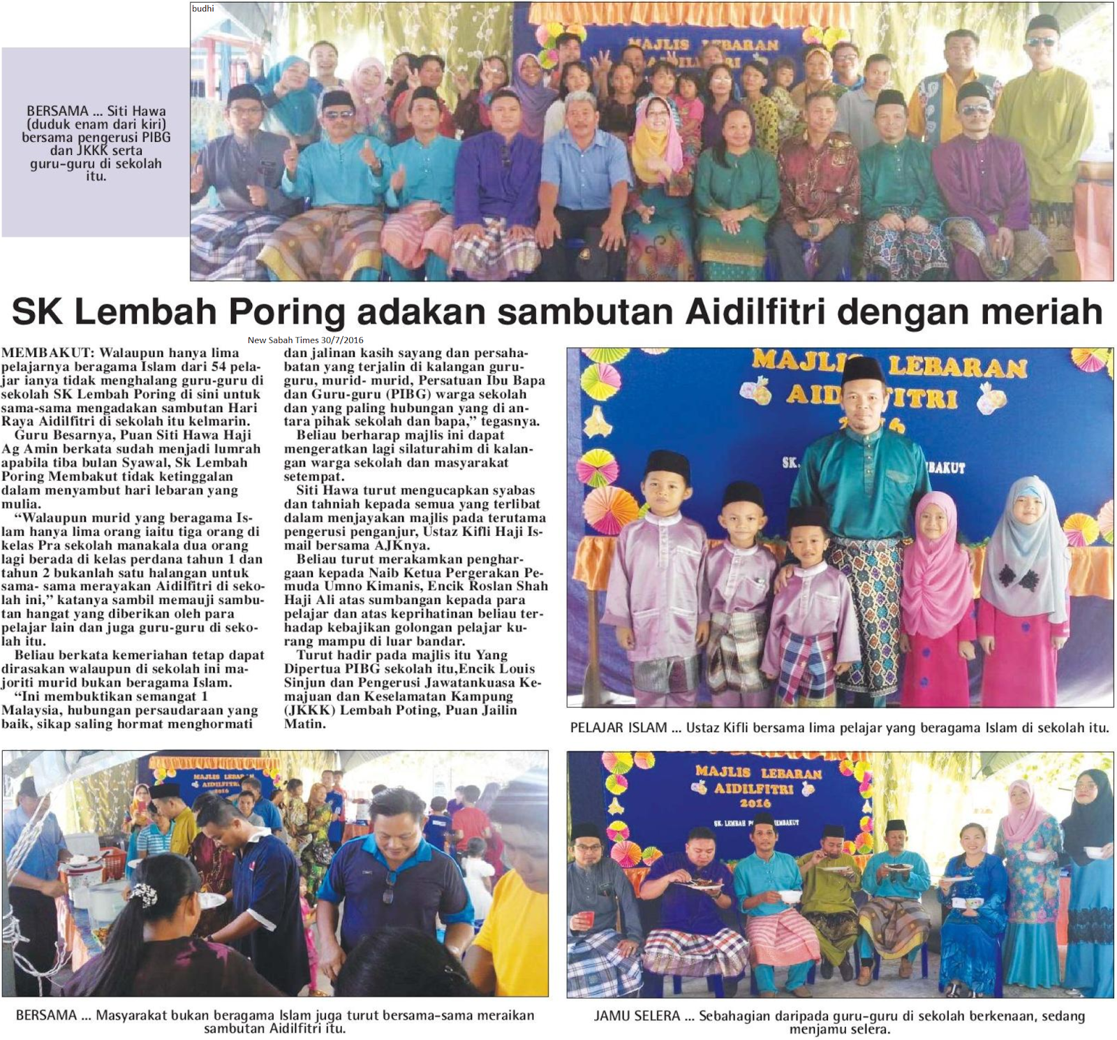 Blog Koleksi Akhbar Pendidikan New Sabah Times: SK Lembah Poring adakan ...