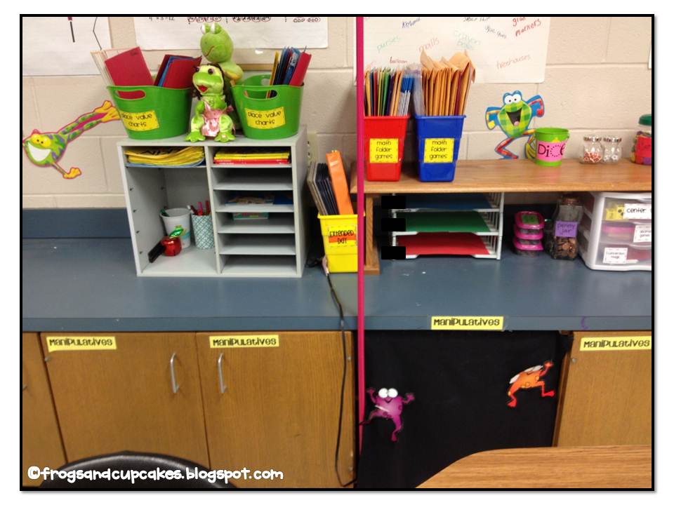 Tales of Frogs and Cupcakes: Math Manipulative Storage!!