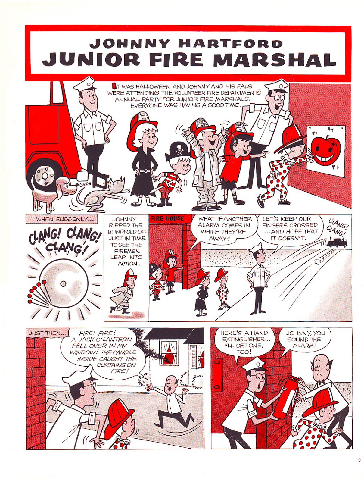 Mike Lynch Cartoons: The Junior Fire Marshal Magazine Fall 1961