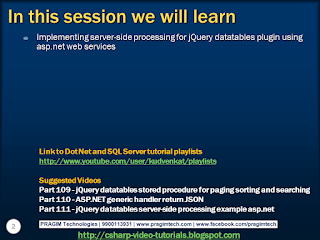 Sql server, .net and c# video tutorial: jQuery datatables server-side ...