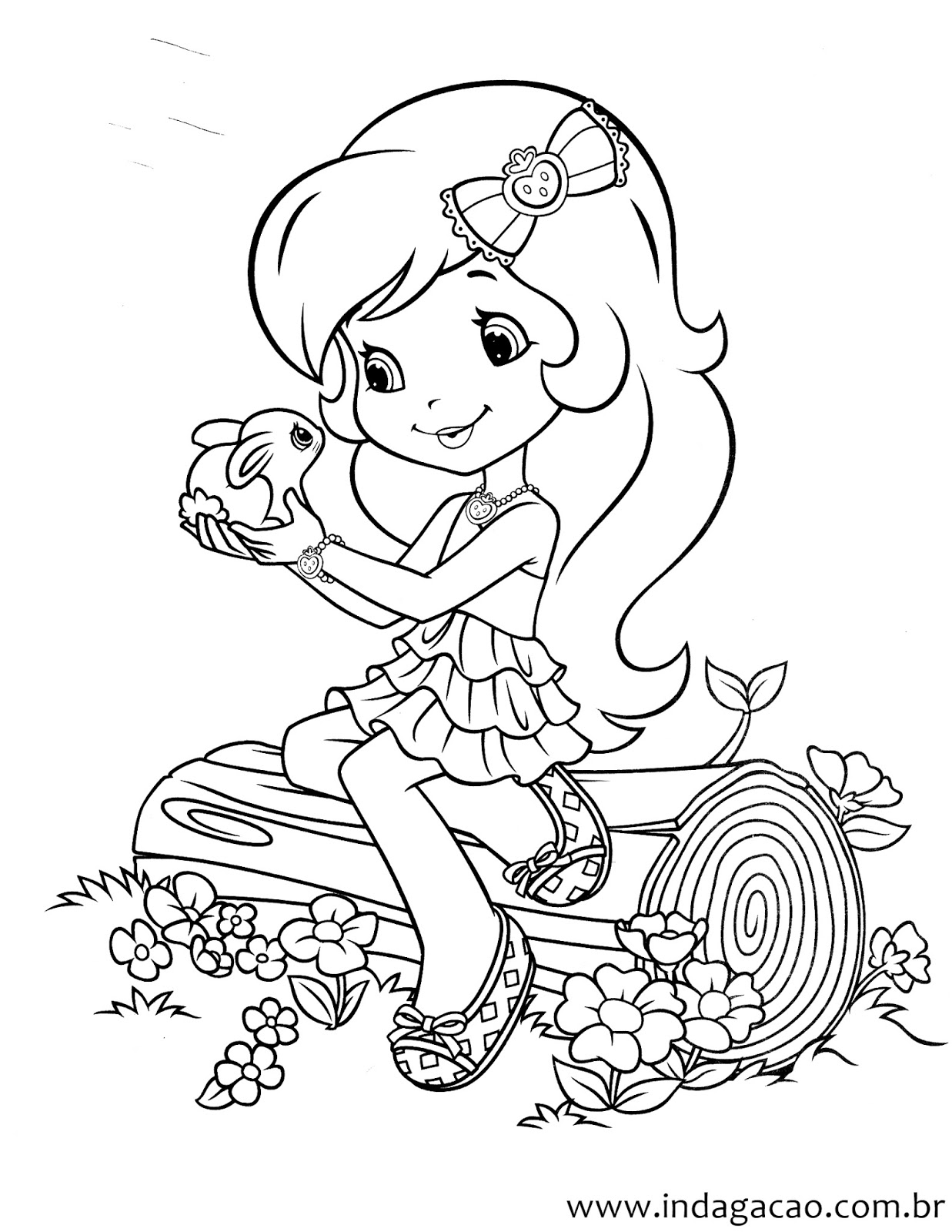 Desenho Docinho de Morango Imprimir PDF - INDAGAÇÃO