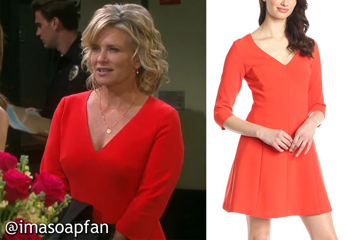 Kayla Brady's Red Dress - Days of Our Lives, Season 50, Episode 251, 09 ...