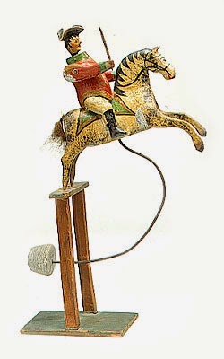 Old Vintage Gallery: Antique Cowboy Balancing Toy