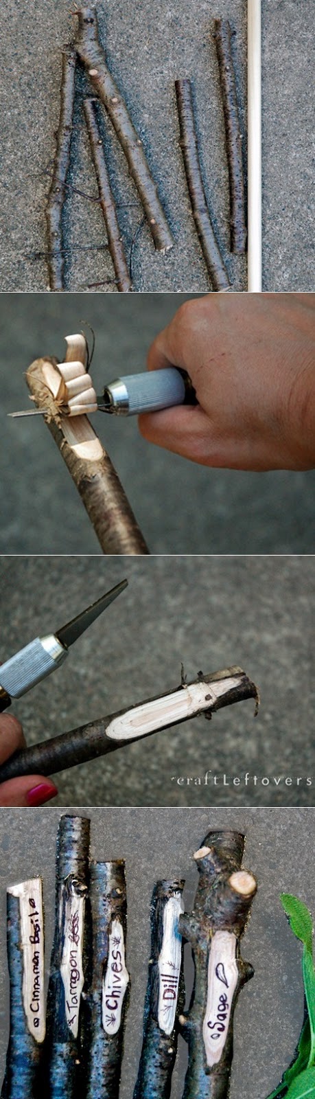 The Backyard Garden: Homemade Garden Markers