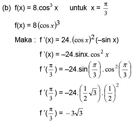 Turunan Fungsi Trigonometri