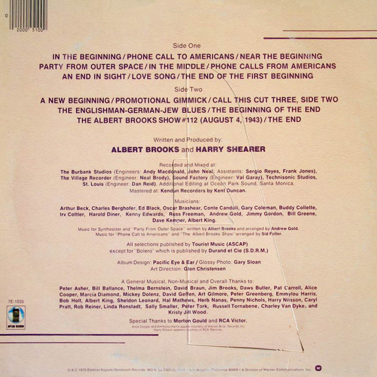 Vintage Stand-up Comedy: Albert Brooks - A Star Is Bought 1975