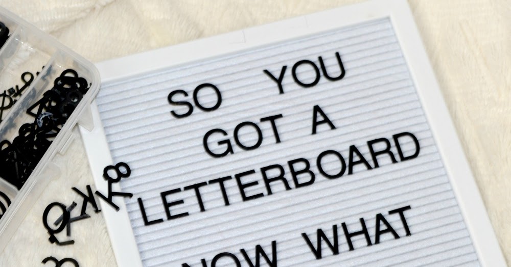 How to Get Started with Your Letter Board