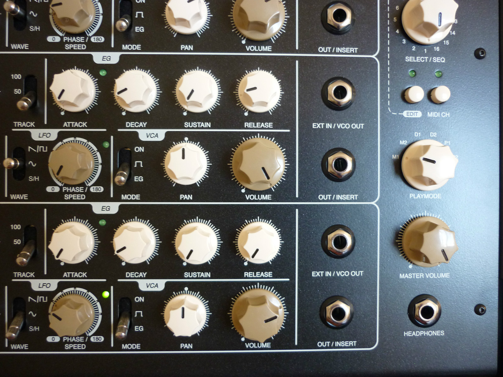 MATRIXSYNTH: Vermona PerFourMer MkII Quad Analog Synthesizer