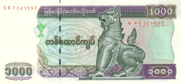 Matawang Myanmar (1000 Kyats) - Tukaran Mata Wang - Kadar Tukaran Wang